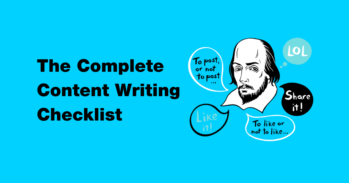 The Complete Content Writing Checklist